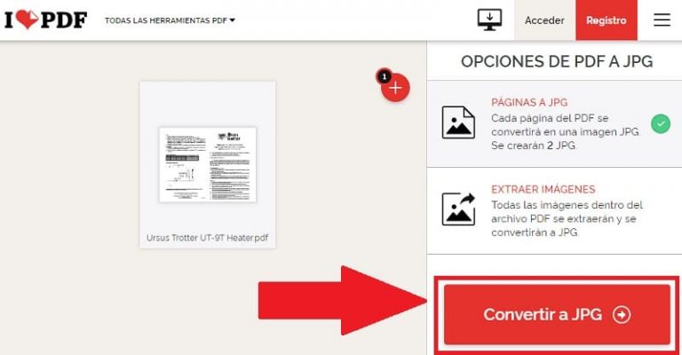 Como Convertir un PDF a JPG Fácil y Rápido 2026