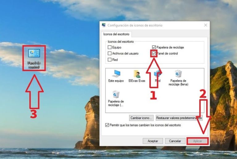 Como Poner el Icono de Panel de Control en el Escritorio Windows 10 2025