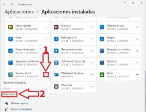 Desinstalar Aplicaciones de Microsoft Store en Windows 11 2025