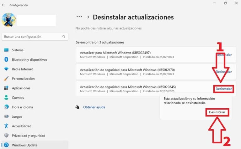 ≫ Desinstalar Actualizaciones en Windows 11 Fácil y Rápido 2026