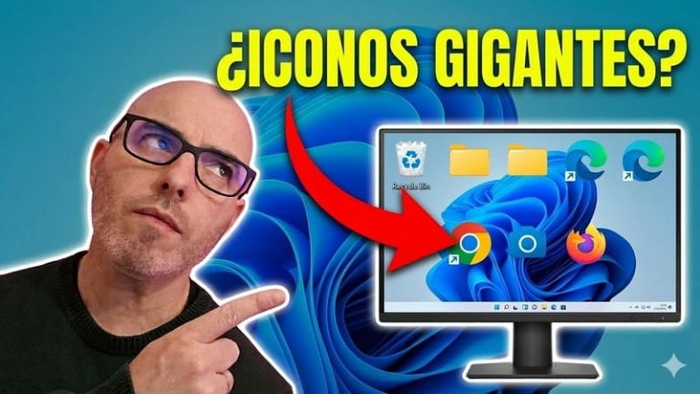 Reducir iconos del escritorio a tamaño normal Windows 11 2026